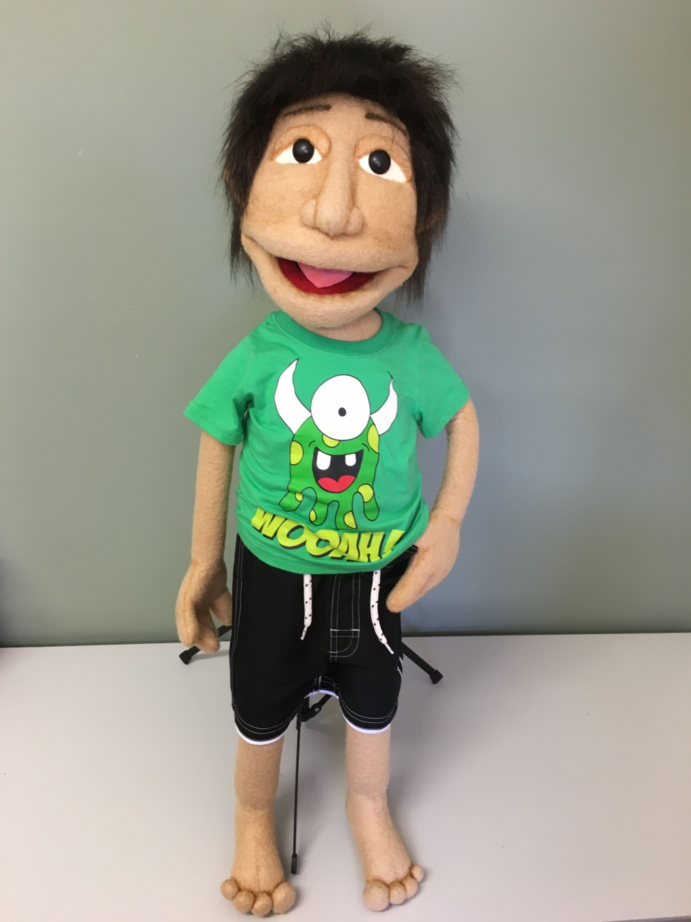 Custom Hawaiian Native Boy Caricature Puppet | The Puppet Workshop
