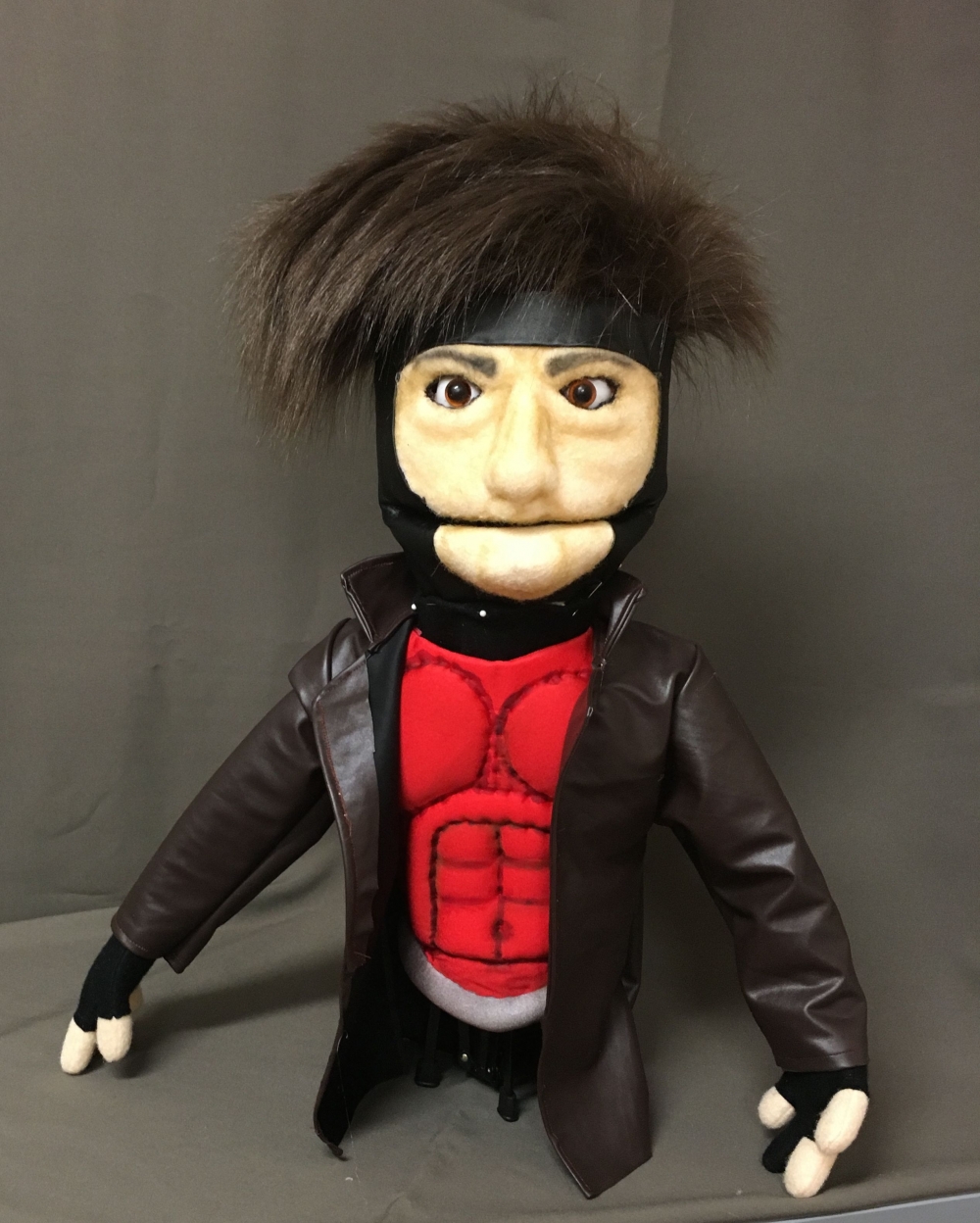Marvel Gambit Caricature Puppet | The Puppet Workshop